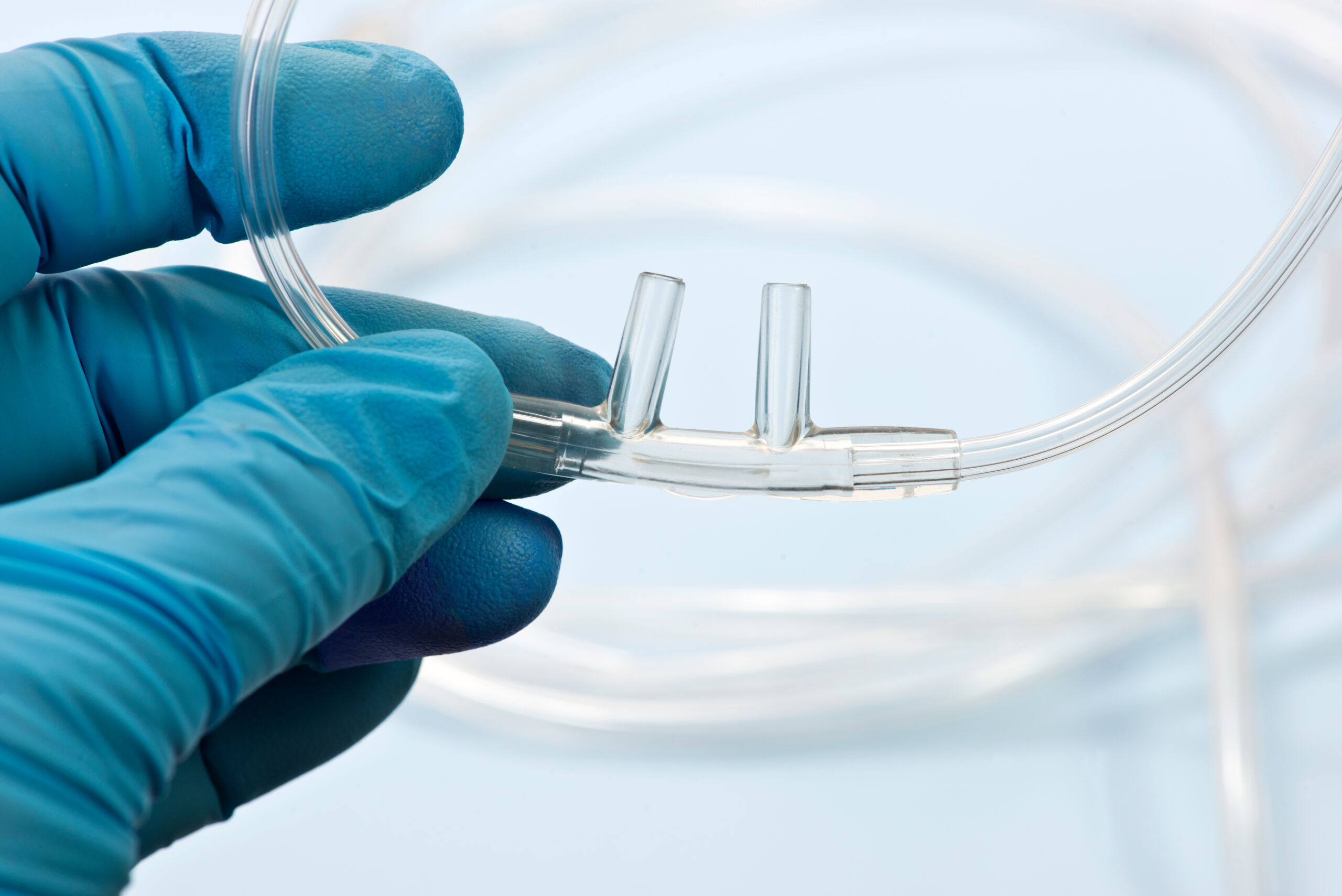 Oxygen via nasal cannula store